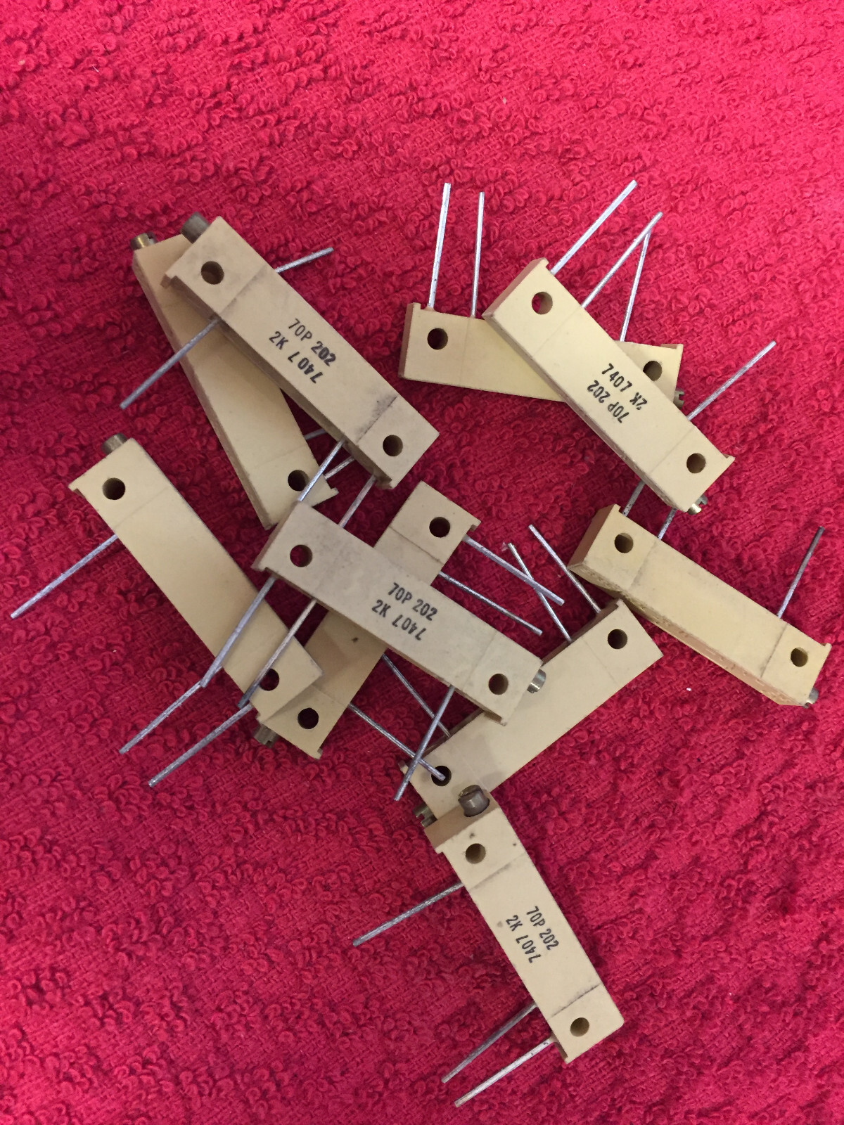 70P202 2K OHM SPECTROL 1.25" Rectangular Cermet Pot 20-Turn, 1/2W 4 PCS ...