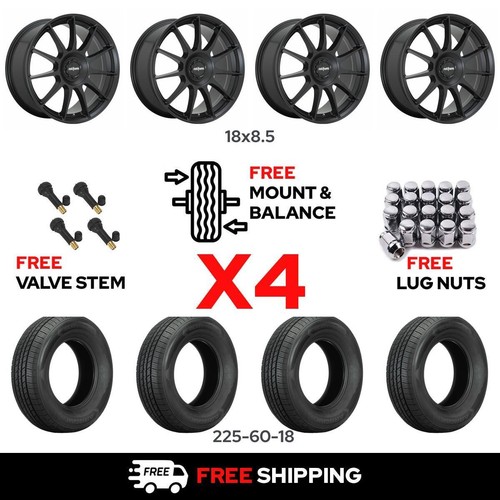 18" ROTIFORM R168 DTM w/ 225/60R18 Wheel & Tire for 2021-2024 Ford ...