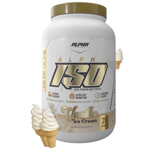 ALPHA ISO BY ALPHA SUPPS WHEY PROTEIN ISOLATE VANILLA ICE CREAM 2LB | eBay