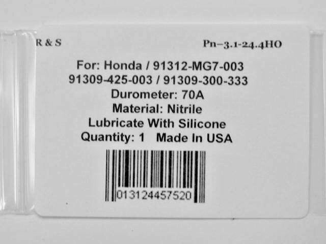 R&S 3.1-24.4HO Replaces HONDA 91309-300-333 91309-425-003 91312-MG7-003 ...