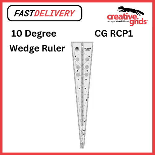 Creative Grids 10 Degree Wedge Ruler 22 Inches Long Create Circles Non ...