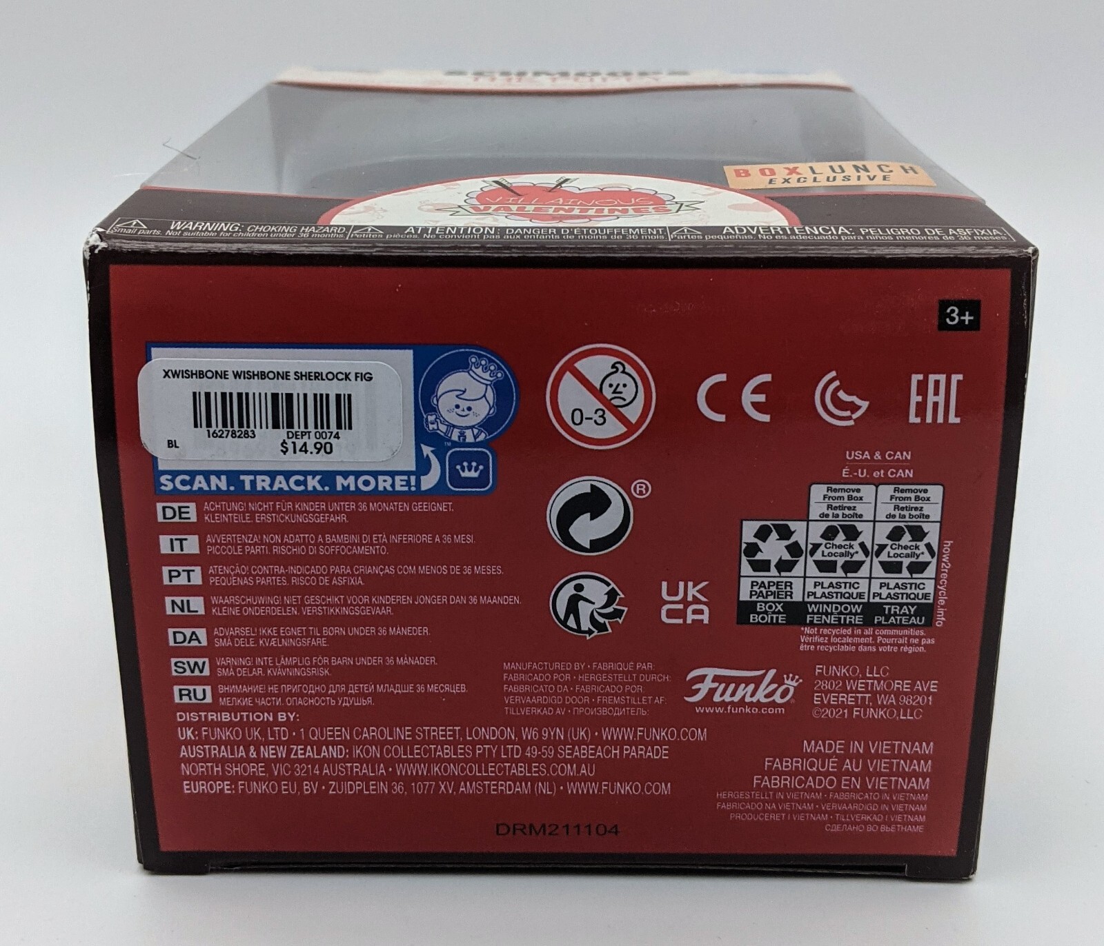 NEW Schmoops the Puppy Paka Pak Figure Funko Villainous Valentines Box ...