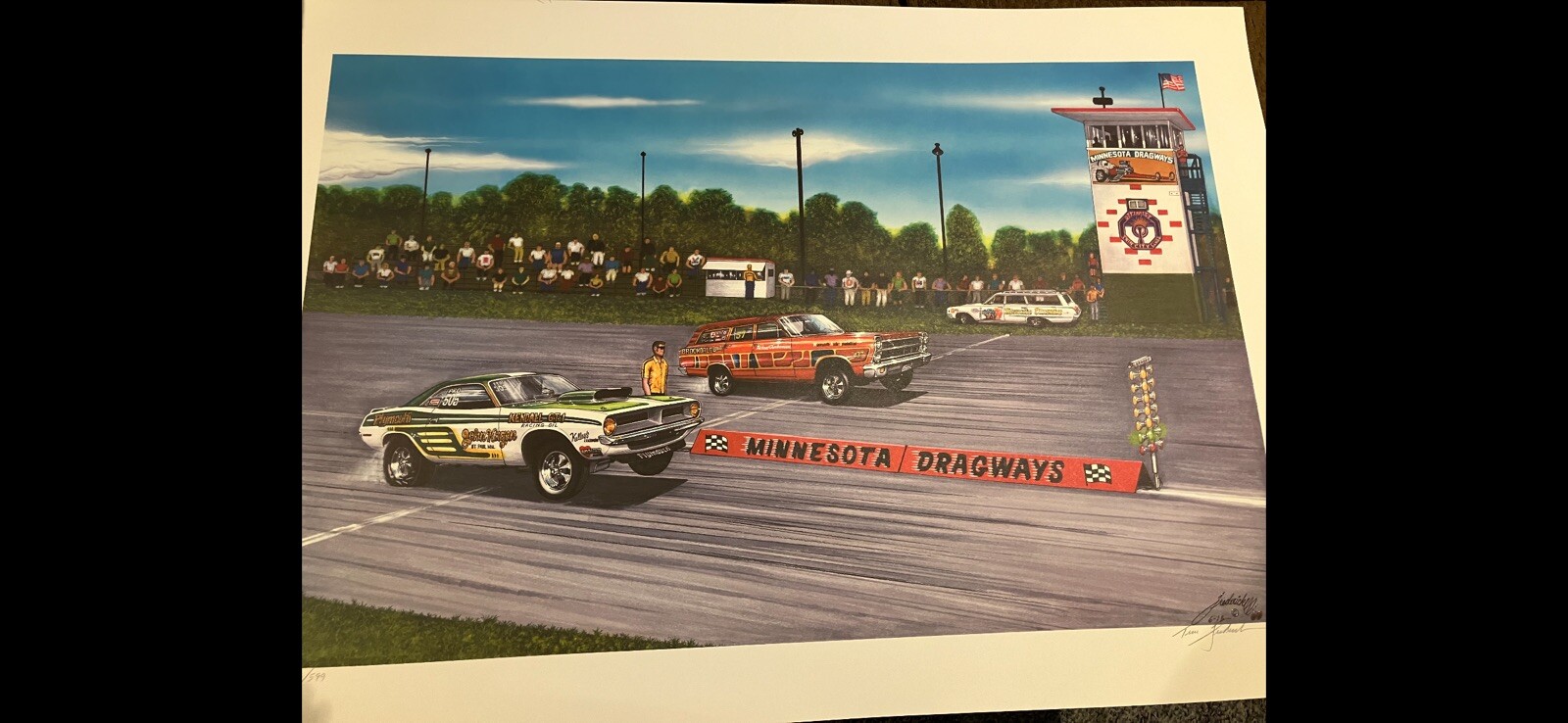 “Minnesota Dragways” by Tim Frederick drag racing mopar vs ford | eBay