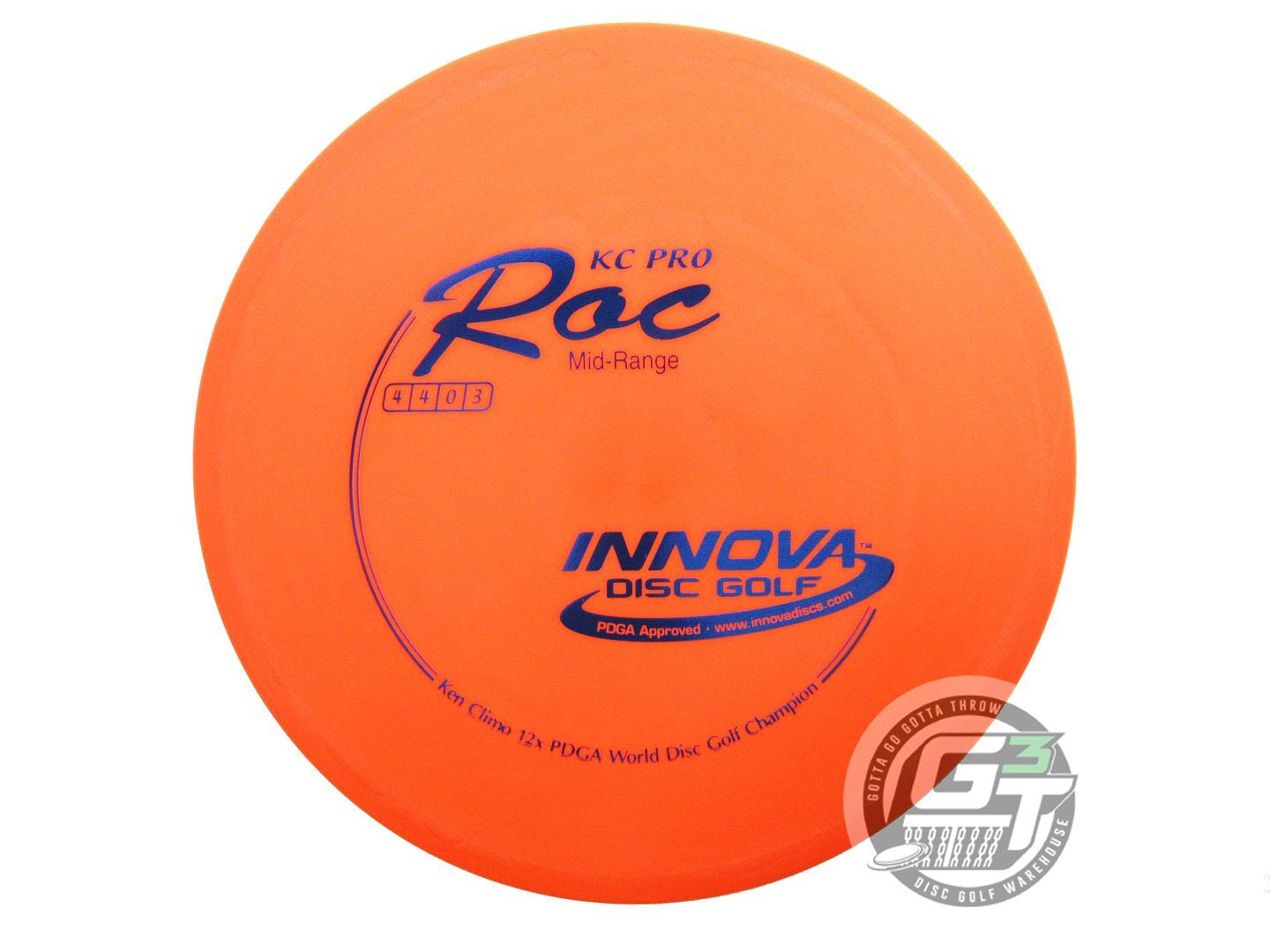NEW Innova KC Pro Roc 175g Orange Blue Foil Midrange Golf Disc | eBay