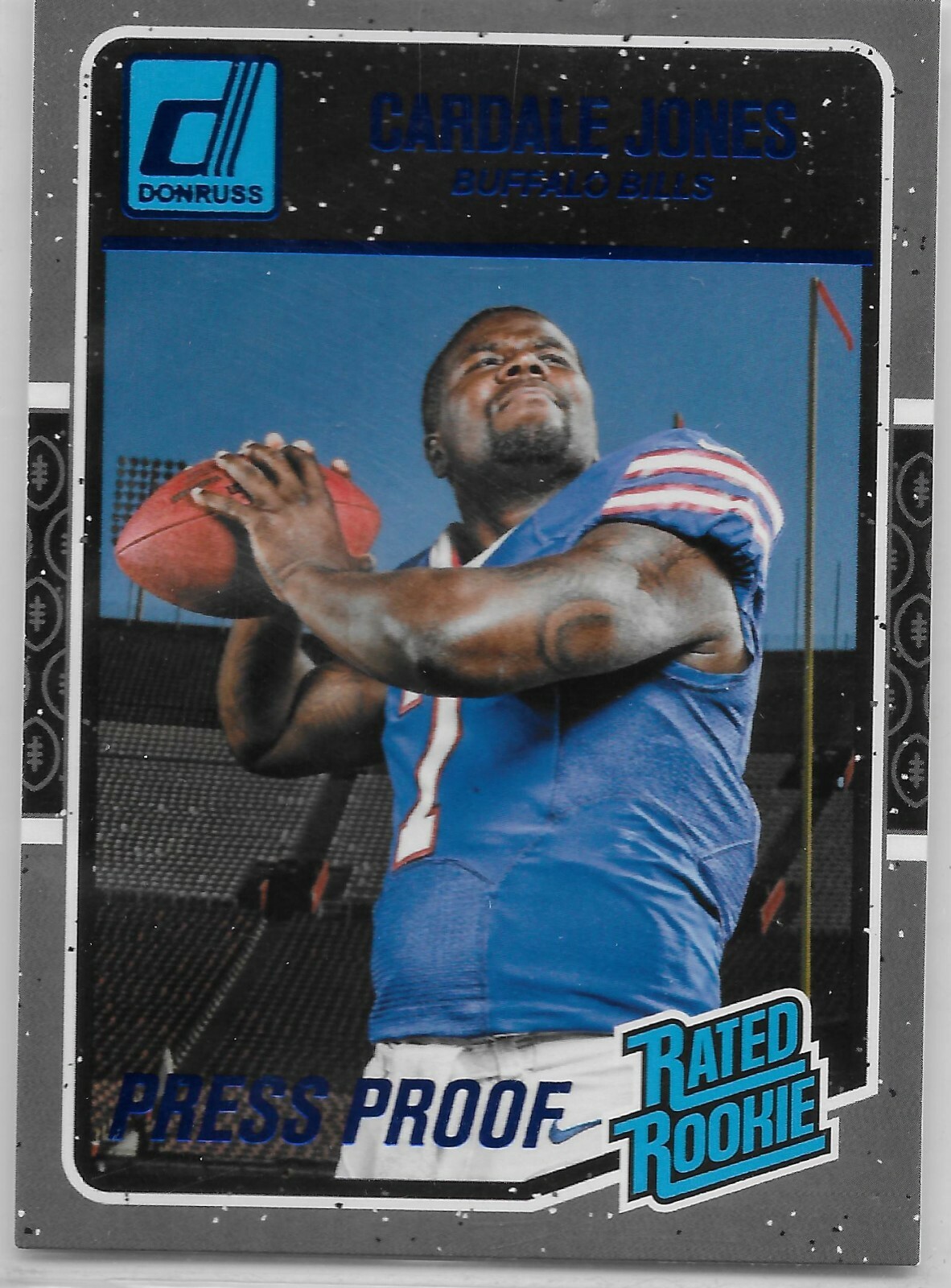 2016 Donruss Blue Press Proof #355 Cardale Jones RR RC Buffalo Bills | eBay