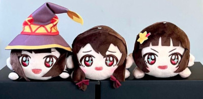 Konosuba Megumin Yunyun Komekko Nesoberi Mini Plush Doll Set of 3 SEGA ...