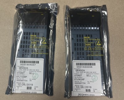Quantity 2 - QR496A - HPE M6710 900GB 6G SAS 10K RPM SFF (2.5-INCH ...