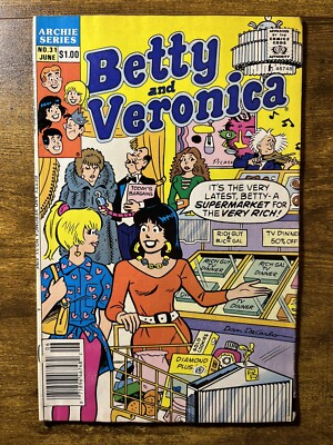 BETTY & VERONICA 31 NEWSSTAND VARIANT DAN DECARLO COVER ARCHIE COMICS ...