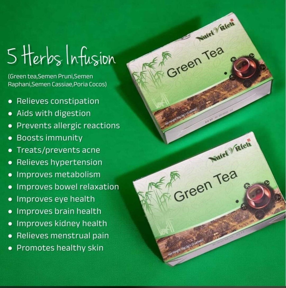 2 x Boxes Of 15 Longrich Green Tea NutriVRich Xinchang Detox Tea | eBay UK