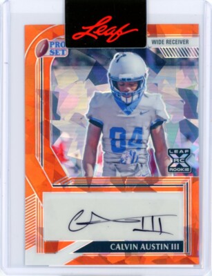 2022 2023 Leaf Pre-Production Proof CALVIN AUSTIN III Pro Set AUTO ...