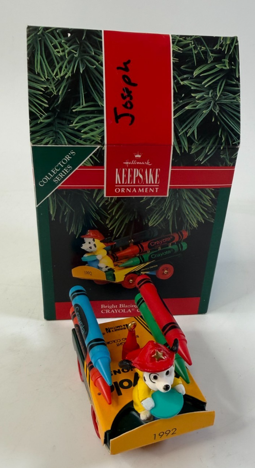 Lot Of 8 Hallmark Keepsake Crayola Crayon Ornament Lot W/Boxes | eBay