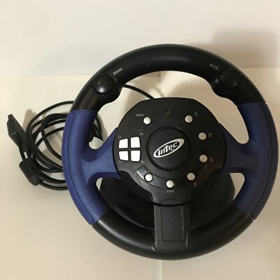 Intec Playstation 2 Pro Mini 2 Racing Steering Wheel For PS2 PS1 | eBay
