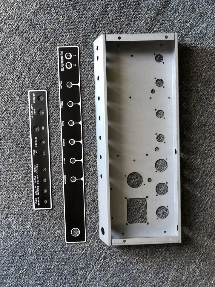 Princeton Blackface Reverb type chassis 18 gauge steel W finished face ...