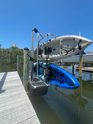 Fixed Dock Seahorse Launch & Stow. Double Cradle, Piling mount | eBay