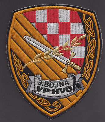 🔴CROATIA ARMY 3 BATTALION OF MILITARY POLICE HVO large HEADCOMMAND wall ...