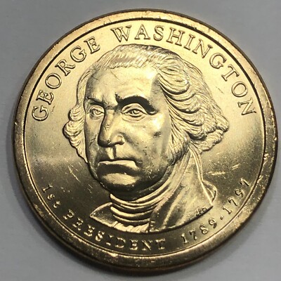 2007 P&D - George Washington Presidential Golden Dollar Coin Set | eBay