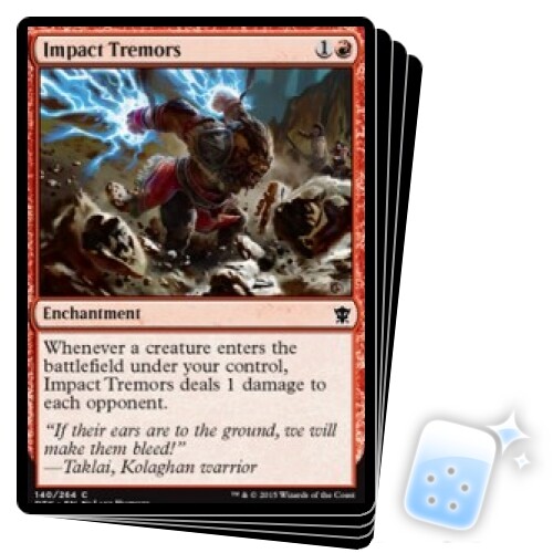 Impact Tremors X4 M/NM Magic: The Gathering MTG Dragons Of Tarkir | eBay
