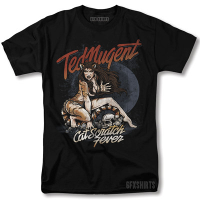 Ted Nugent Shirt Rock Concert Merch Tour Vntg Graphic Design T-Shirt | eBay
