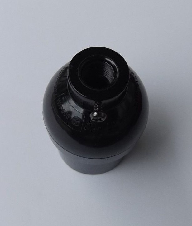 BLACK PLASTIC SHORT KEYLESS LAMP SOCKET E26 MEDIUM BASE 47675JB | eBay