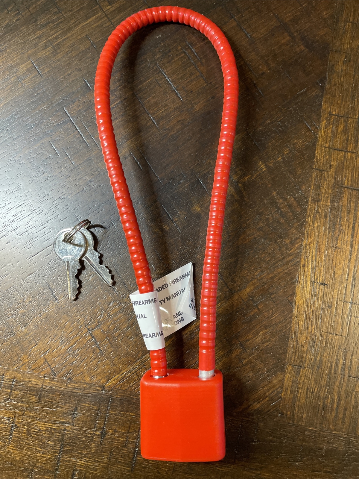 Regal Industries Cable Lock Gun Firearm Rifle Pistol NEW R15SC3 RED | eBay