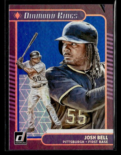 2021 Donruss #25 Josh Bell Holo Blue Card Pittsburgh Pirates | eBay