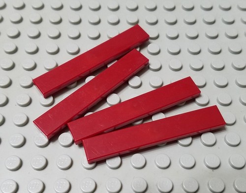 LEGO Lot of 4 Dark Red 1x6 Tile Pieces | eBay