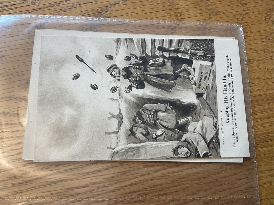 12 x WW1 ‘BYSTANDER’ COMIC HUMOUR POSTCARDS. ALL UNPOSTED EXAMPLES ...