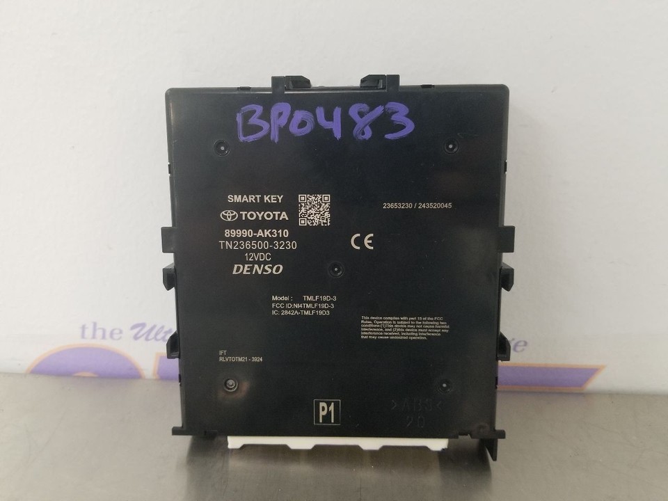 25 2025 TOYOTA TACOMA TRAILHUNTER KEYLESS IGNITION CONTROL MODULE ...