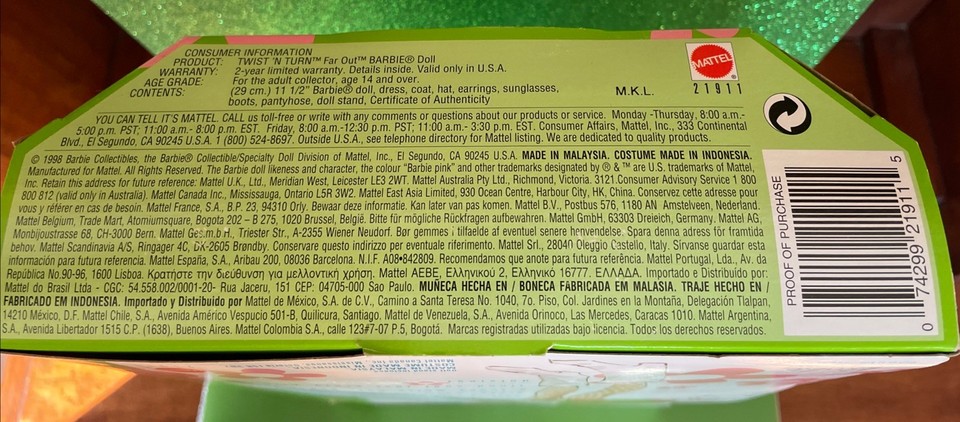 Far Out Mod Repro 1960’s Barbie Doll, Move And Groove Twist N Turn, New ...