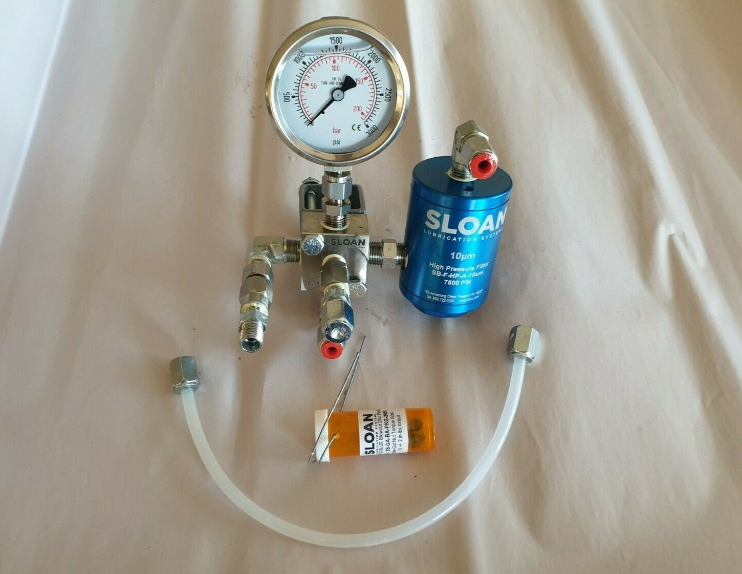 SLOAN SB-G-3000 SB-F-HP-A-10 GAUGE ASSEMBLY AND HIGH PRESSURE ...