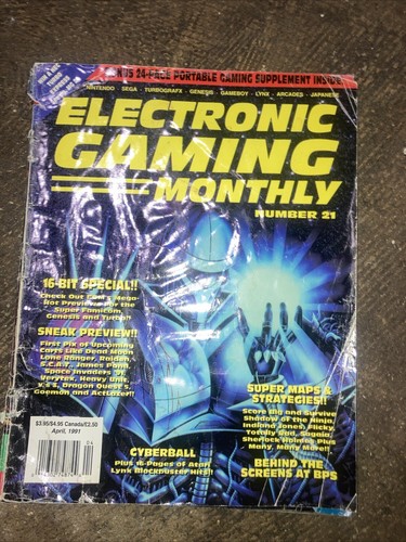 Electronic Gaming Monthly 21 April 1991 EGM Magazine Nintendo ...
