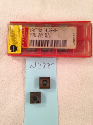 10 NEW SANDVIK SPMT 432-WH CARBIDE INSERTS. GR: H13A. SPMT 12 04 08-WH {N388} | eBay