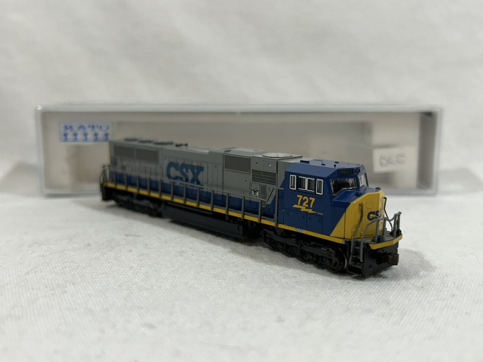 N Scale Kato DCC Equipped CSX SD70MAC #727 | eBay