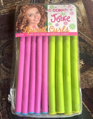 NEW Conair 18 Flexible Rollers Spiral Curls Bendable Hair Curlers BY ...
