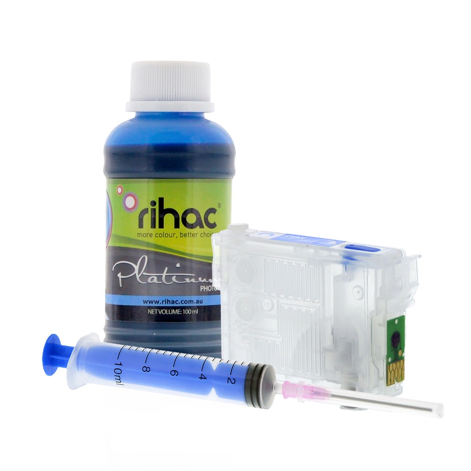 Rihac 252 252XL Refillable Cartridges + Ink alternative 4 Epson WF7710 ...