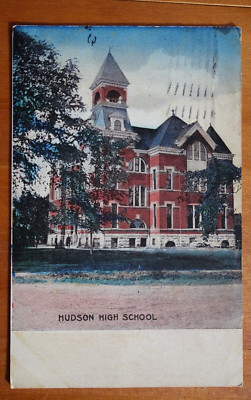 Hudson High School, Hudson WI postcard p/u 1909 | eBay