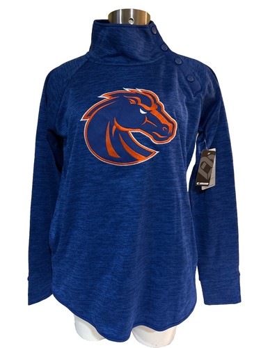 NEW Boise State Broncos BSU Colosseum Pullover Side Snap Sweatshirt ...