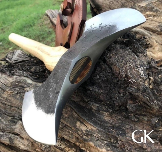 CUSTOM HANDMADE CARBON STEEL MEDIEVAL WARRIOR DOUBLE HEAD BATTLE READY ...