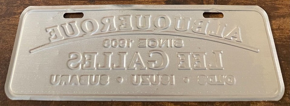 Lee Galles Olds Subaru Dealership Booster License Plate Topper ...