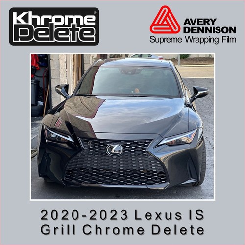 Chrome Delete Vinyl Wrap fitting the 2021-2025 Lexus IS Grill (Glossy Black) | eBay