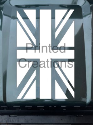 LAND ROVER DEFENDER BONNET BRITISH STICKER GRAPHICS VINYL UNION JACK ...