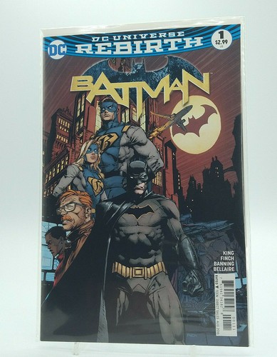 BATMAN DC Universe Rebirth #1 David Finch Variant Cover 2016 VF | eBay