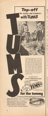 1950 Vintage ad for Tums`Tums for the Tummy Price retro first aid ...