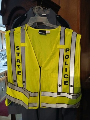 Traffic Vest State Police Hi-Vis Reflective Safety Vest Foresant Rare ...