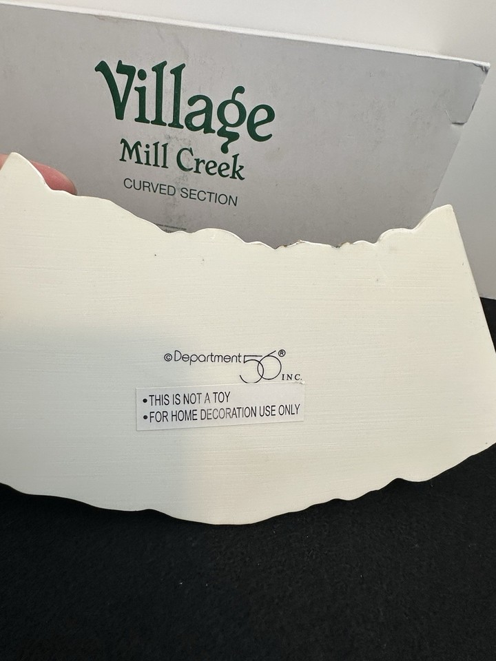 Dept 56 Village Mill Creek Collection Curved Section 52634 Woods Forest ...