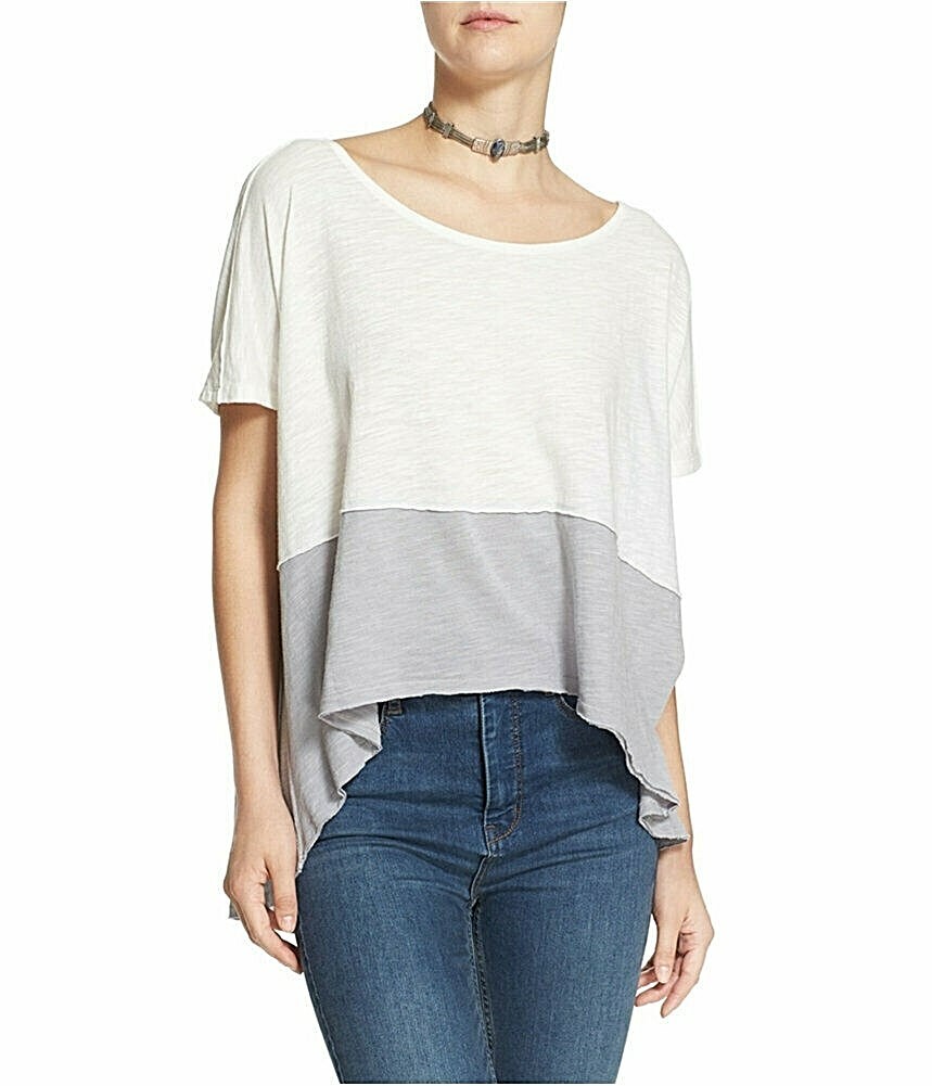 Women's Free People 'Midnight' Colorblock Tee~S~Ivory~NWT~Retail $58 | eBay