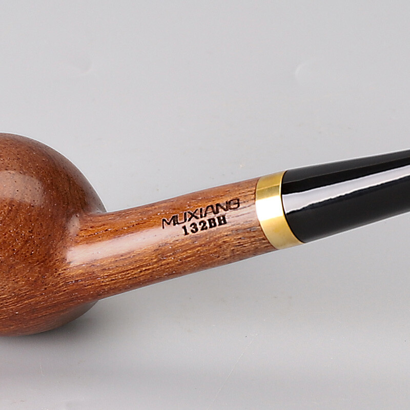 Handmade Wooden Smoking Pipe Tomato Shape 3mm Filter Straight Stem ...