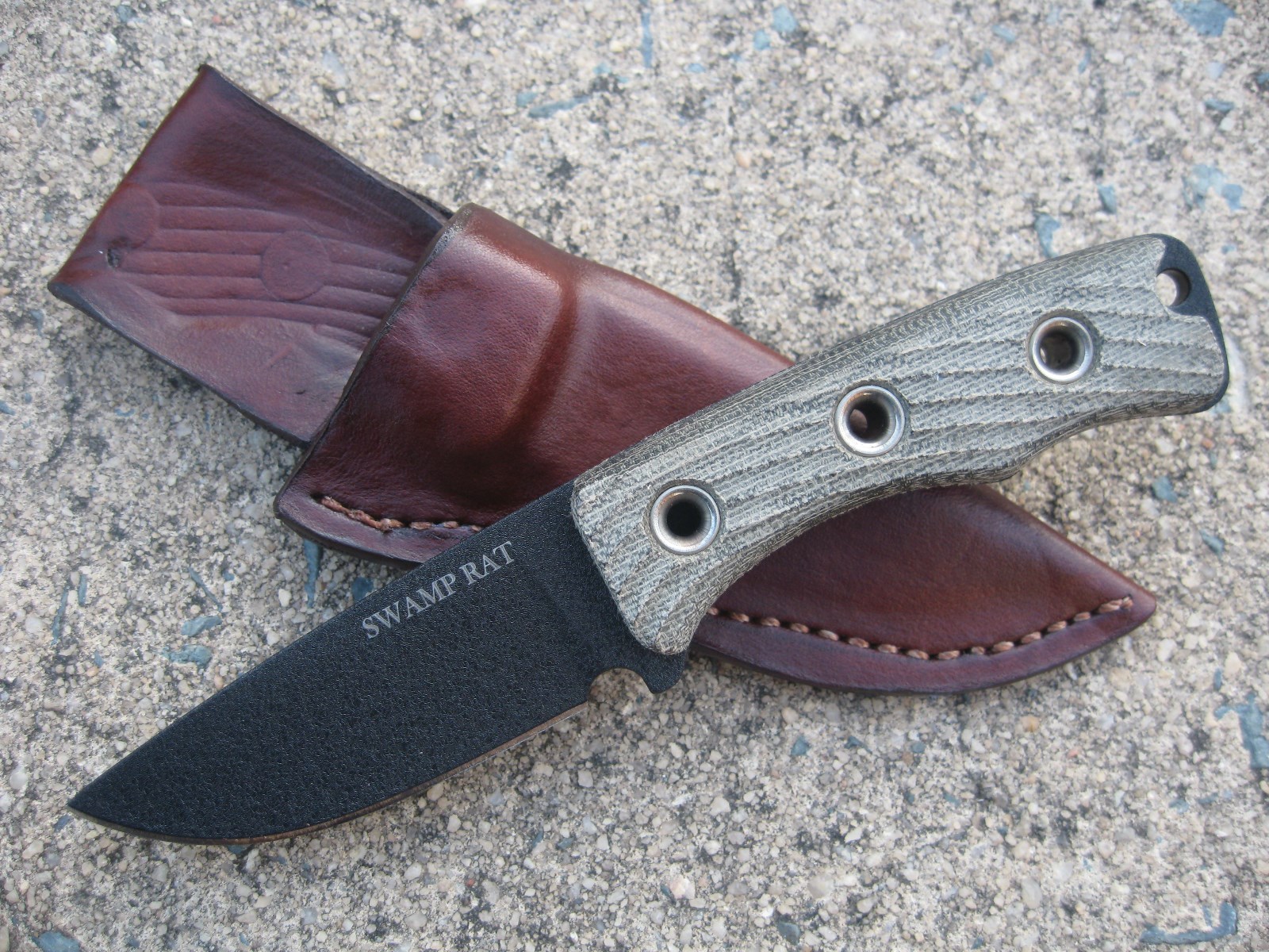 Swamp Rat Knife Works Rodent 3 R3 Knife Custom Molded Leather Sheath ...