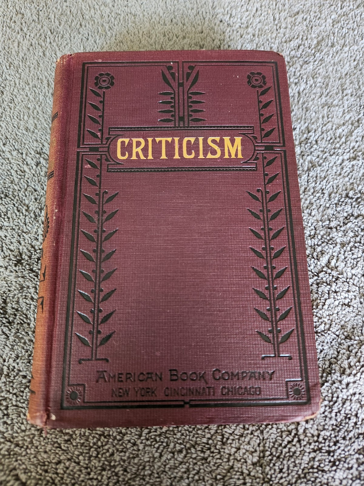 1883 ELEMENTS OF CRITICISM BY HENRY HOME OF KAMES AND JAMES R BOYD ...