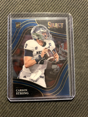 2022 Panini Select Draft Picks Field Level Blue Carson Strong Rookie ...